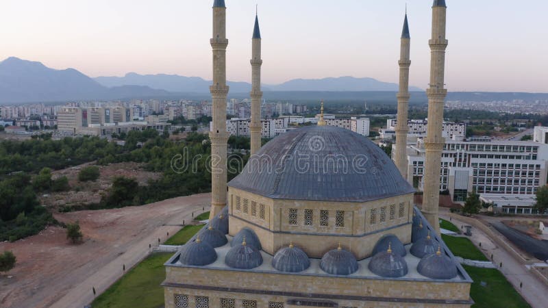 Cityscape of Antalya with Blue Mosque. Aerial View from Drone Stock ... Cityscape of Antalya with Blue Mosque. Aerial View from Drone Stock ...