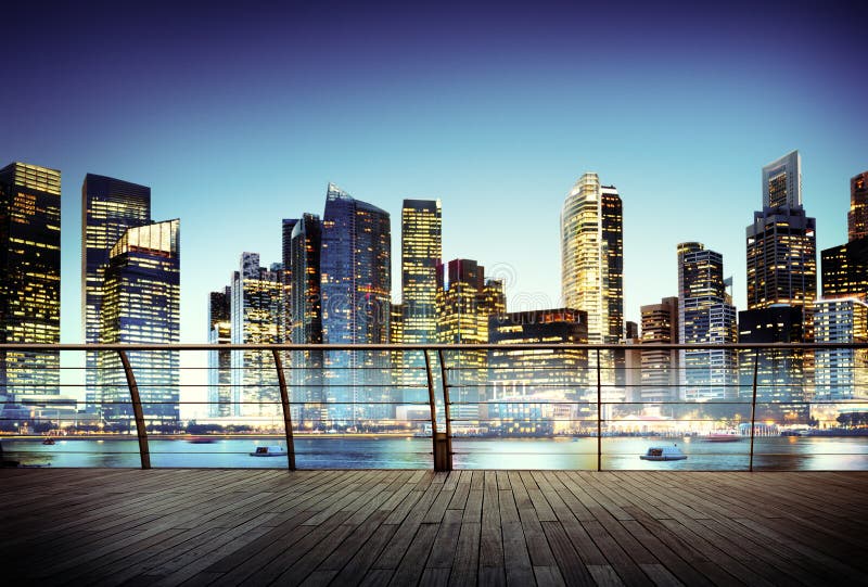 Cityscape Architecture Building Business Metropolis Concept Stock Image ...