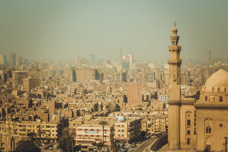 Cityscape Background at Cairo, Egypt Stock Photo - Image of buildings ...