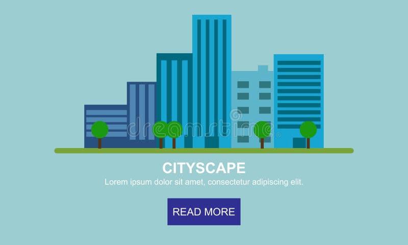 Cityscape Background Design Illustration Vector Stock Vector ...