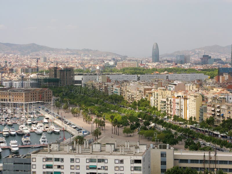 Cityscape of Barcelona stock image. Image of cityscape - 18042547