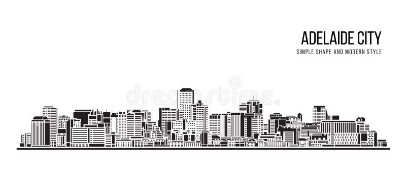 Cityscape Building Abstract Shape and Modern Style Art Vector Design ...