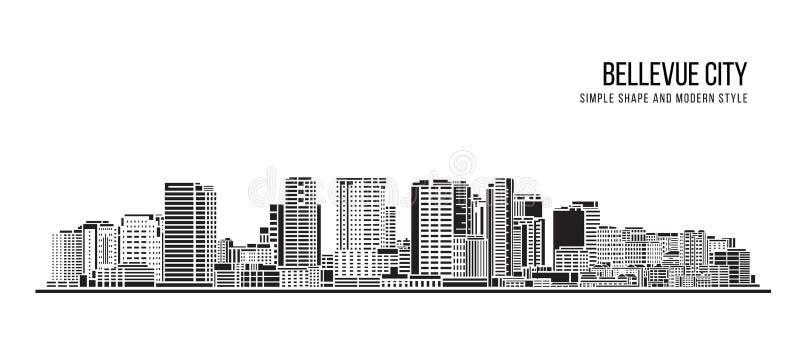 Bellevue Skyline Stock Illustrations – 7 Bellevue Skyline Stock ...