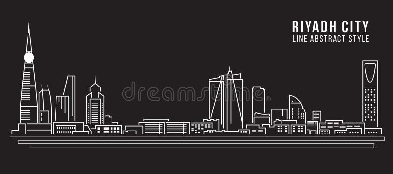Riyadh Saudi Arabia Skyline Silhouette Stock Vector - Illustration of ...