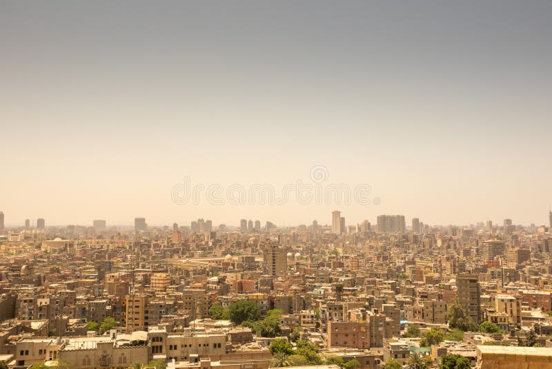 Cityscape of Cairo, Egypt stock photo. Image of history - 100346026