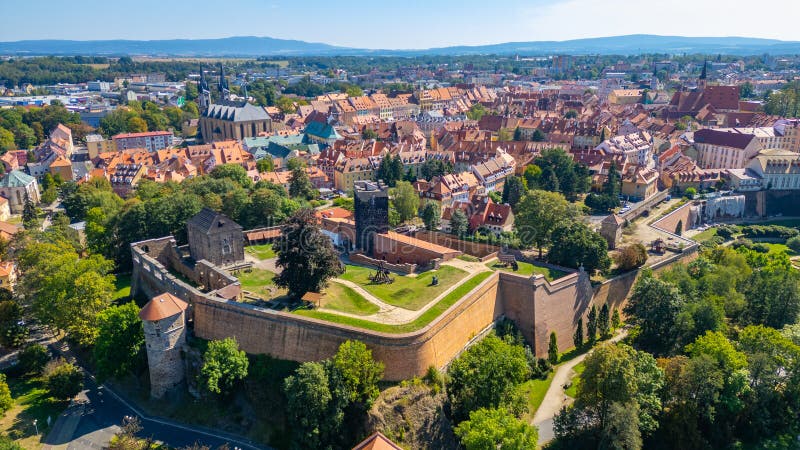 Cityscape of Cheb with Castle in Czech Republic Stock Photo - Image of ...