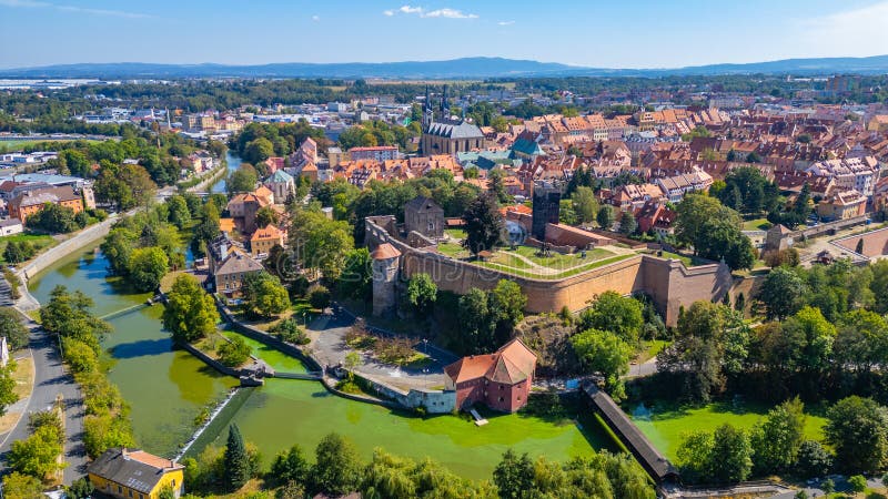 Cityscape of Cheb with Castle in Czech Republic Stock Photo - Image of ...