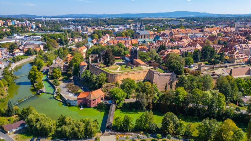 Cityscape of Cheb with Castle in Czech Republic Stock Photo - Image of ...