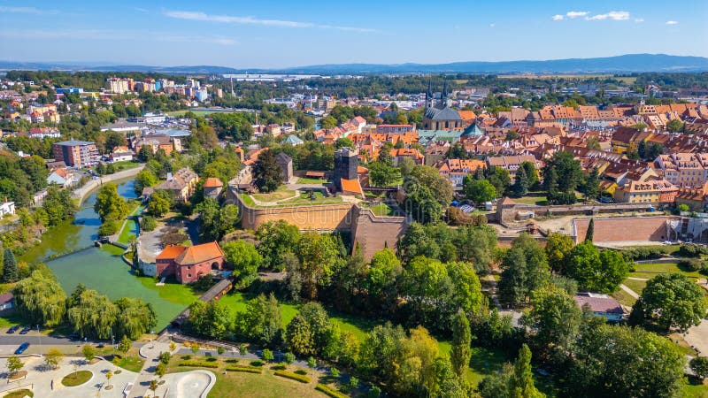Cityscape of Cheb with Castle in Czech Republic Stock Photo - Image of ...