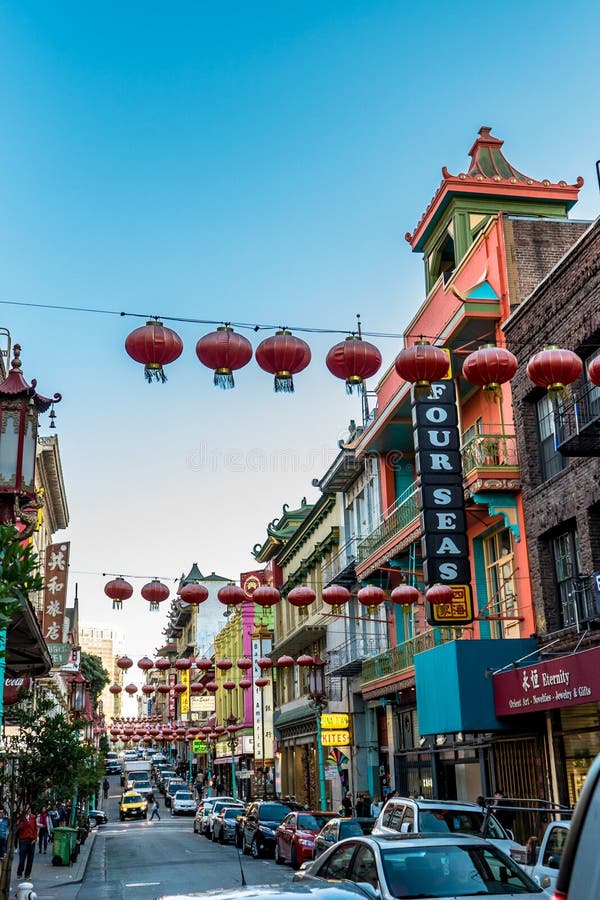 Cityscape of Chinatown , San-Francisco , CA 10/03/2019 Editorial ...