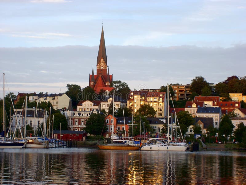 Flensburg, Germany. Nordermarkt Square Editorial Image - Image of city ...