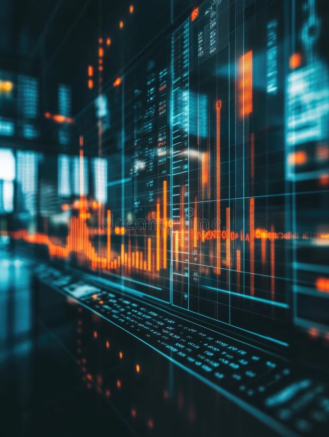 Cityscape on Computer Screen Stock Image - Image of life, cityscape ...