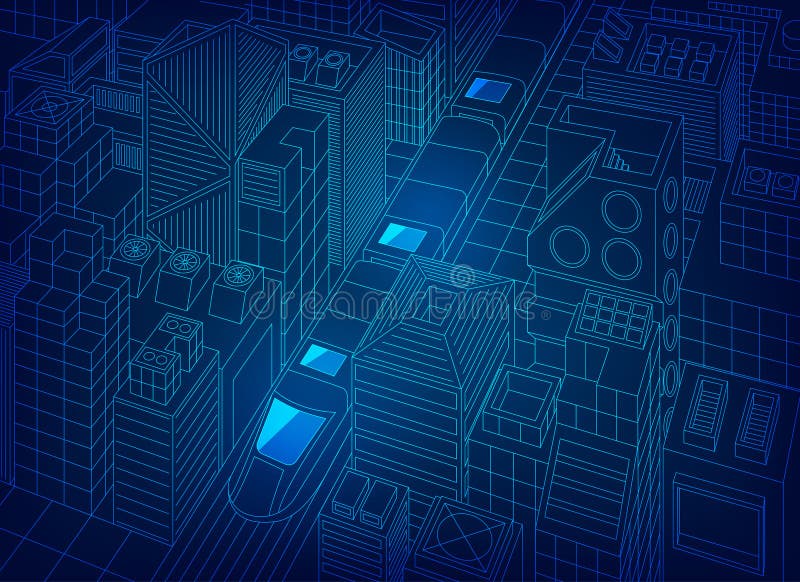 Cityscape stock vector. Illustration of future, panorama - 139461163