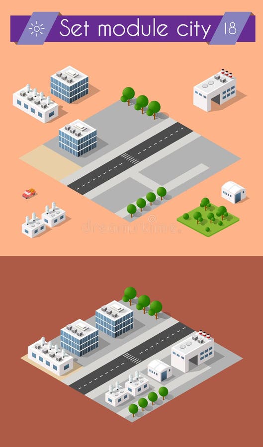 Cityscape design elements stock vector. Illustration of design - 209860124