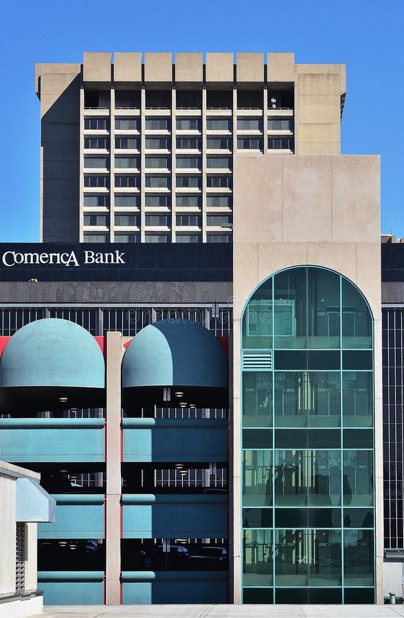 A Cityscape in Downtown Detroit Editorial Photo - Image of structures ...