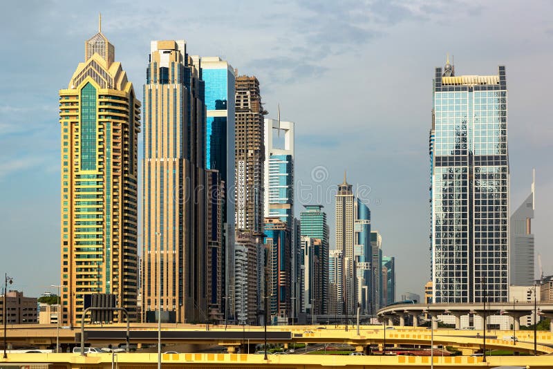 Cityscape of Dubai stock image. Image of arabia, passenger - 229520733