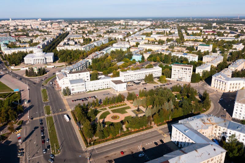 Cityscape of Dzerzhinsk, Russia Stock Image - Image of exterior ...