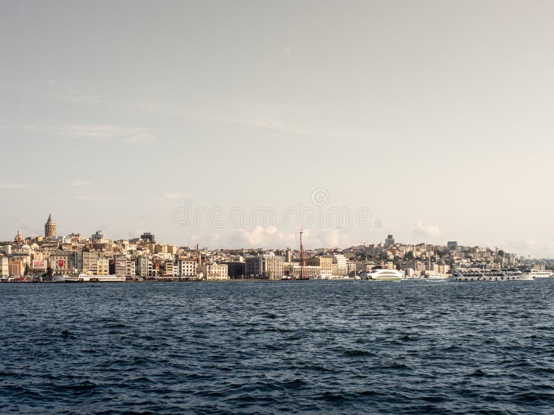 Cityscape of East Side of Istanbul. Stock Photo - Image of accross ...