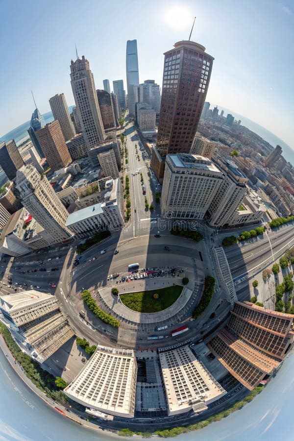 Cityscape. Environment Map. HDRI Map. Equirectangular Projection ...