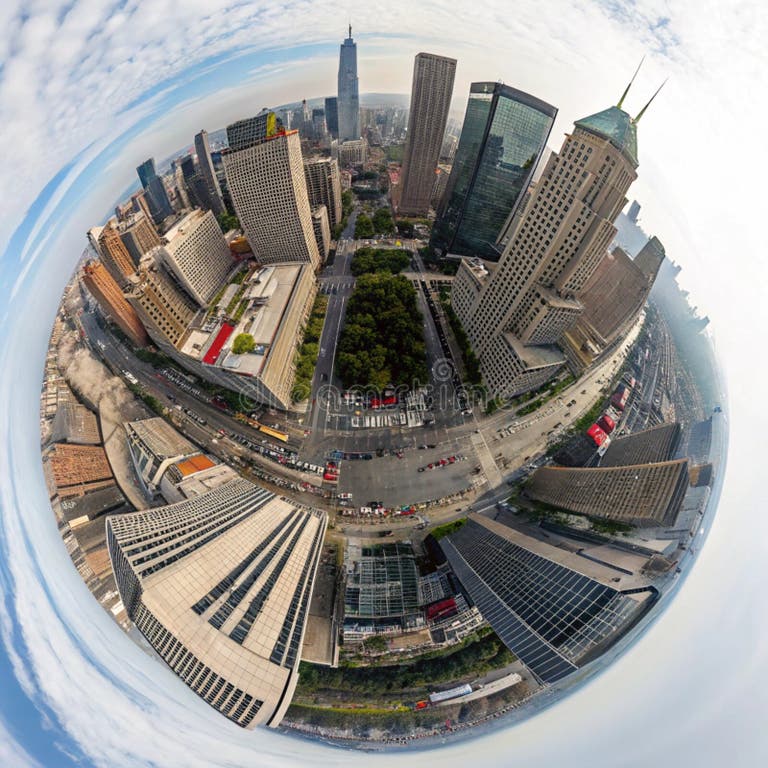 Cityscape. Environment Map. HDRI Map. Equirectangular Projection ...