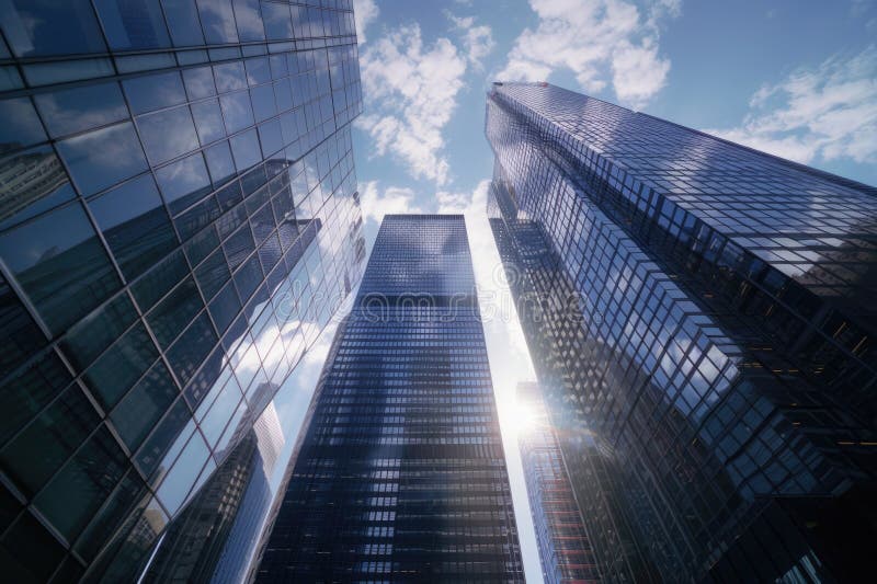 A Cityscape Featuring Multiple High-rise Structures and Urban ...