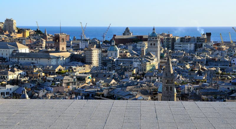 Cityscape of Genoa, Italy stock photo. Image of liguria - 21971542