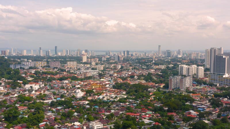 Cityscape of George Town stock footage. Video of skyline - 304749662