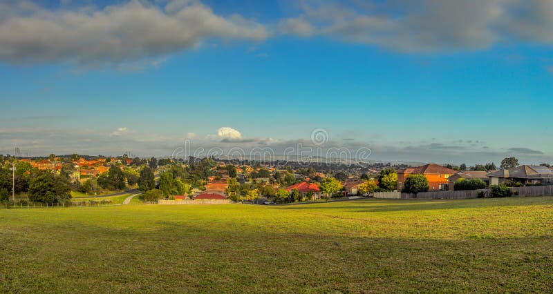 Cityscape in the Hallam Melbourne Area Stock Photo - Image of road ...
