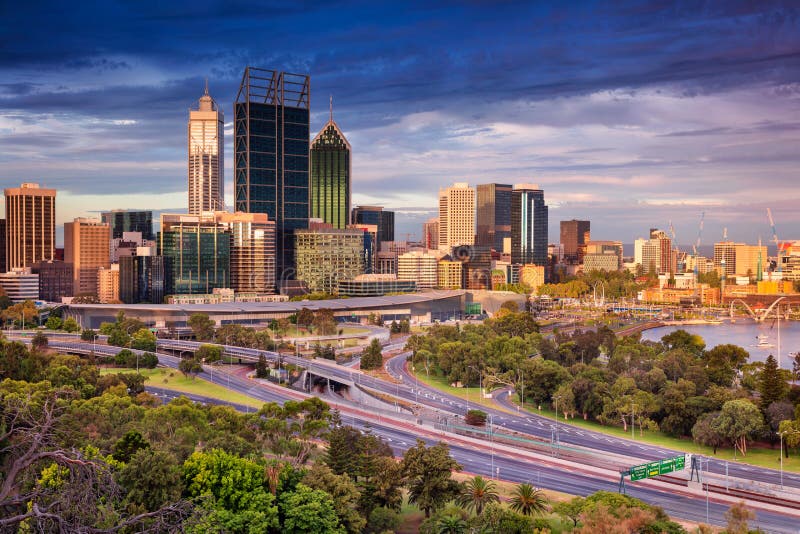 City of Perth, Australia. stock photo. Image of modern - 111031018
