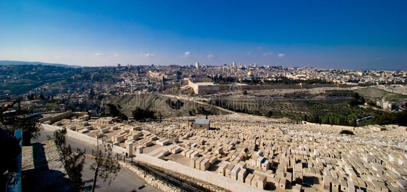 Cityscape of Jerusalem stock image. Image of tourism - 13020121