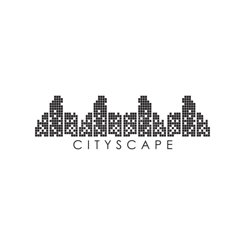 Cityscape Logo Design Vector Template Stock Vector - Illustration of ...