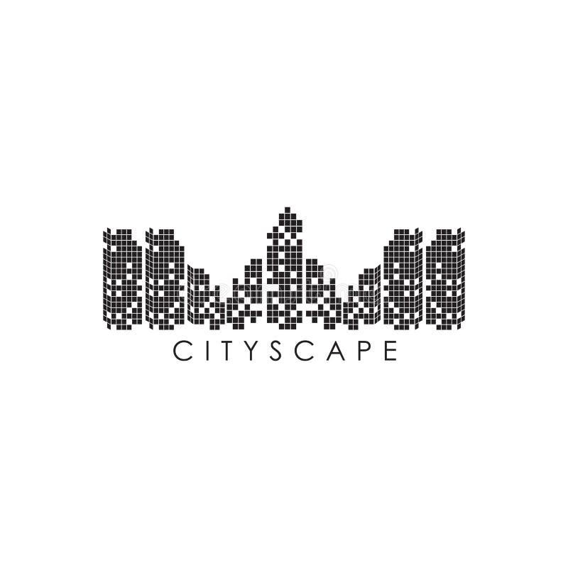 Cityscape Logo Design Vector Template Stock Vector - Illustration of ...