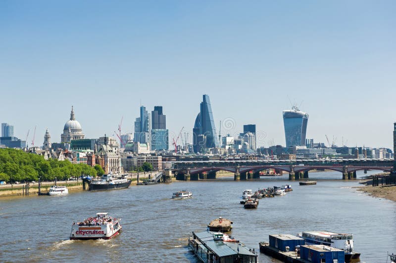 Cityscape of London editorial image. Image of elevation - 41957295