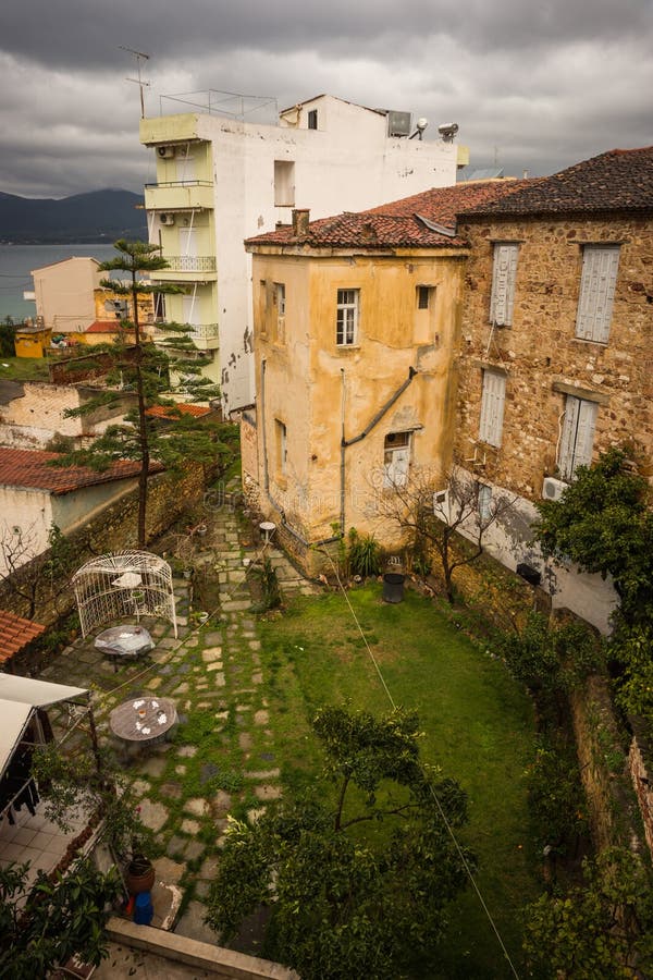 Cityscape in Loutra Edipsou, Evia, Greece Stock Image - Image of ...