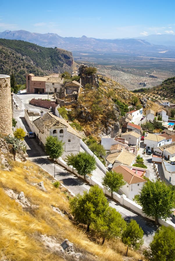 Cityscape, Moclin, Granada, Andalusia, Spain Stock Image - Image of ...
