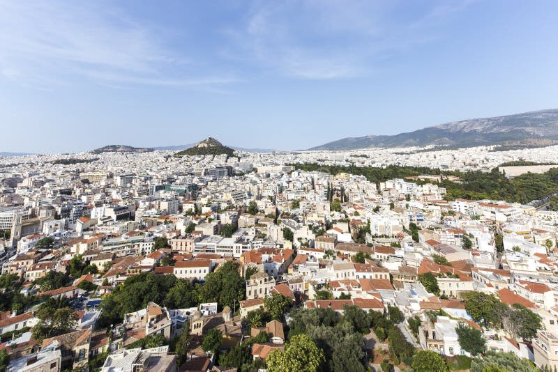 Cityscape of modern Athens stock photo. Image of details - 77502780