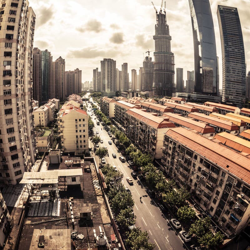 Cityscape of modern city stock photo. Image of architecture - 28686660