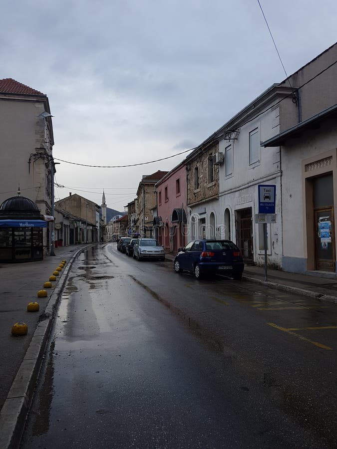 Mostar city view editorial stock image. Image of city - 132966744