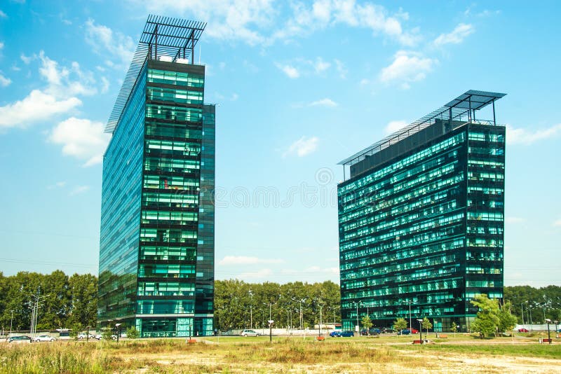 Cityscape office buildings stock photo. Image of downtown - 27281142