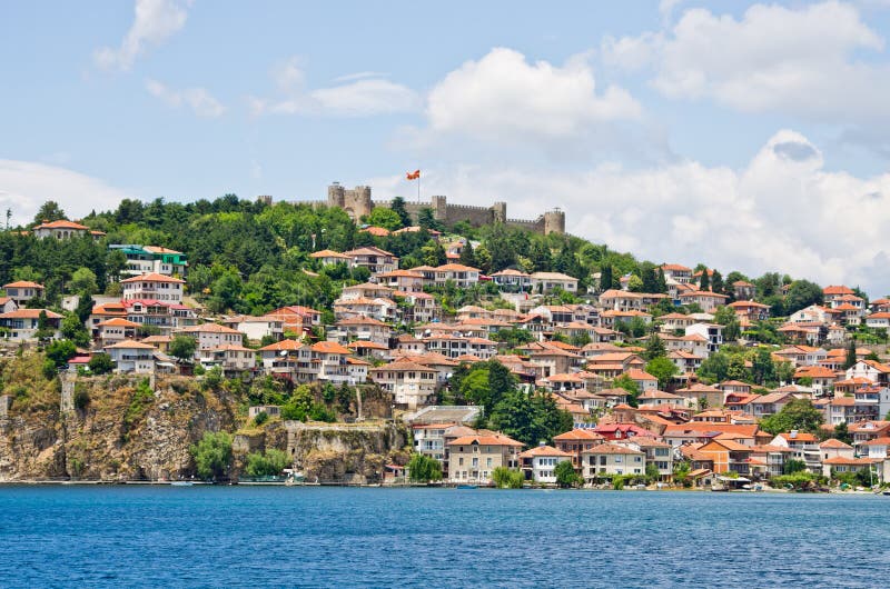 Tourist Place Ohrid in Macedonia Stock Image - Image of ohrid ...