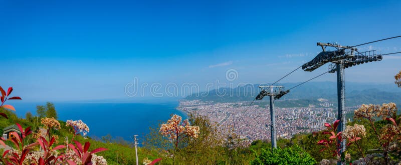 The Cityscape of Ordu from the Balcony of Boztepe Stock Photo - Image ...