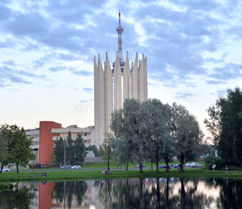 Tower-laboratory in the Style of Modernism. Stock Photo - Image of ...