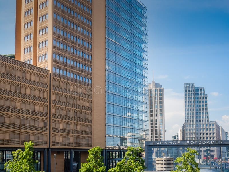 Cityscape of Potsdamer Platz Editorial Stock Photo - Image of metro ...