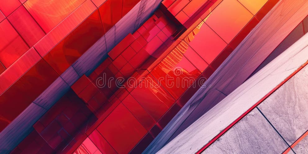Cityscape with Reflective Building Stock Photo - Image of structure ...
