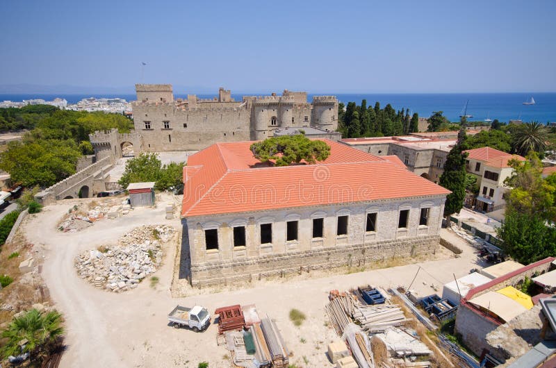 Cityscape of Rhodes Town, Greece Stock Photo - Image of rodos, horizon ...