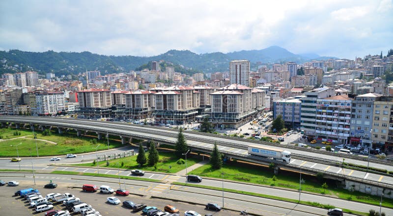 A Cityscape from Rize, Turkey Stock Photo - Image of tower, coast ...