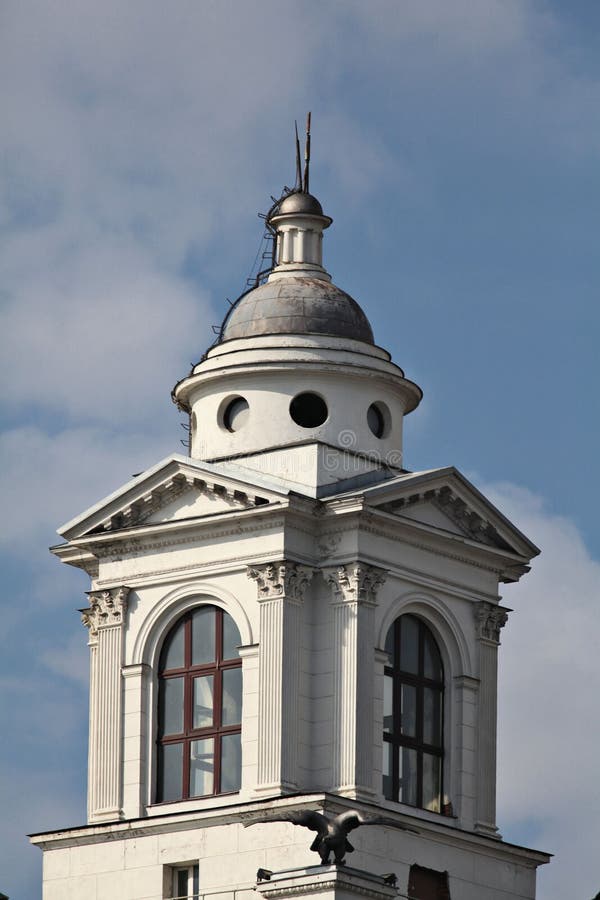 Cityscape Russia Big White Tower Stock Image - Image of nature, roof ...