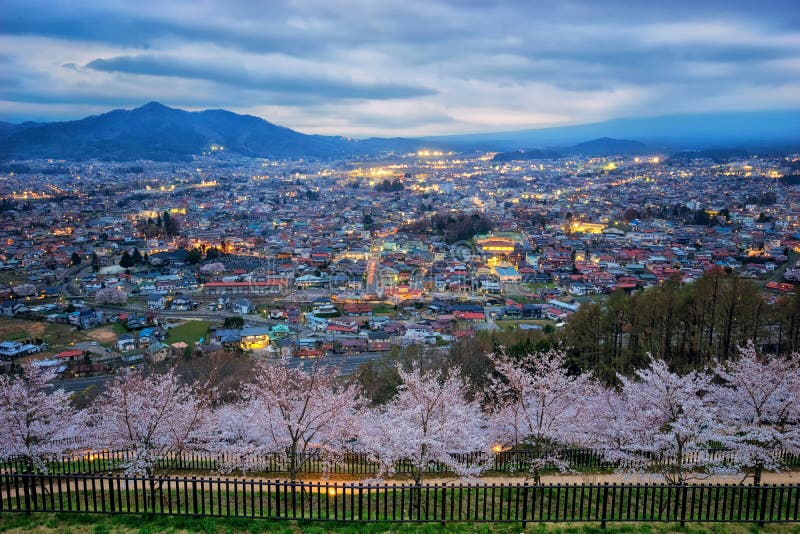 Cityscape, sakura tree stock image. Image of cityscape - 70627875