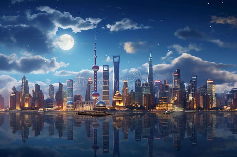 Cityscape Scenes with Iconic Landmarks Stock Illustration ...