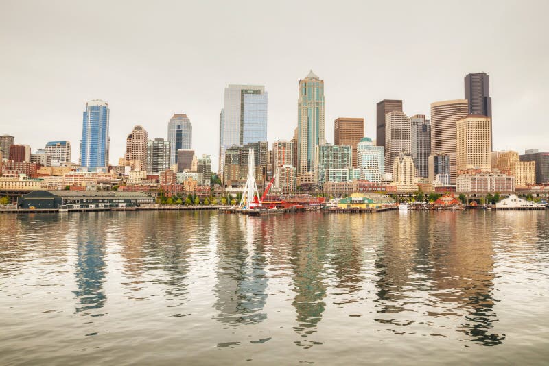 Cityscape of Seattle, Washington Skyline Stock Photo - Image of travel ...